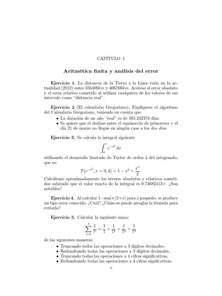 Problemas mn1-2 | PDF | Integral | Algoritmos