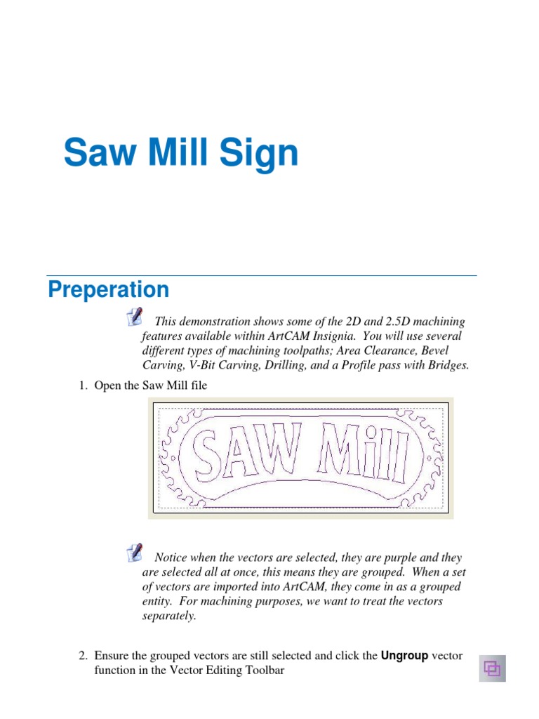 Saw Mill Tutorial | PDF | Button (Computing) | Machining