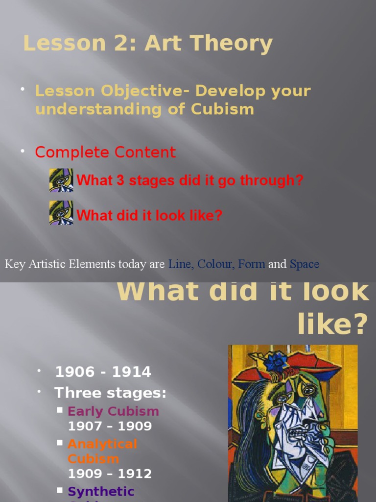 Understanding Cubism: Key Stages & Elements | PDF | Cubism | Pablo Picasso