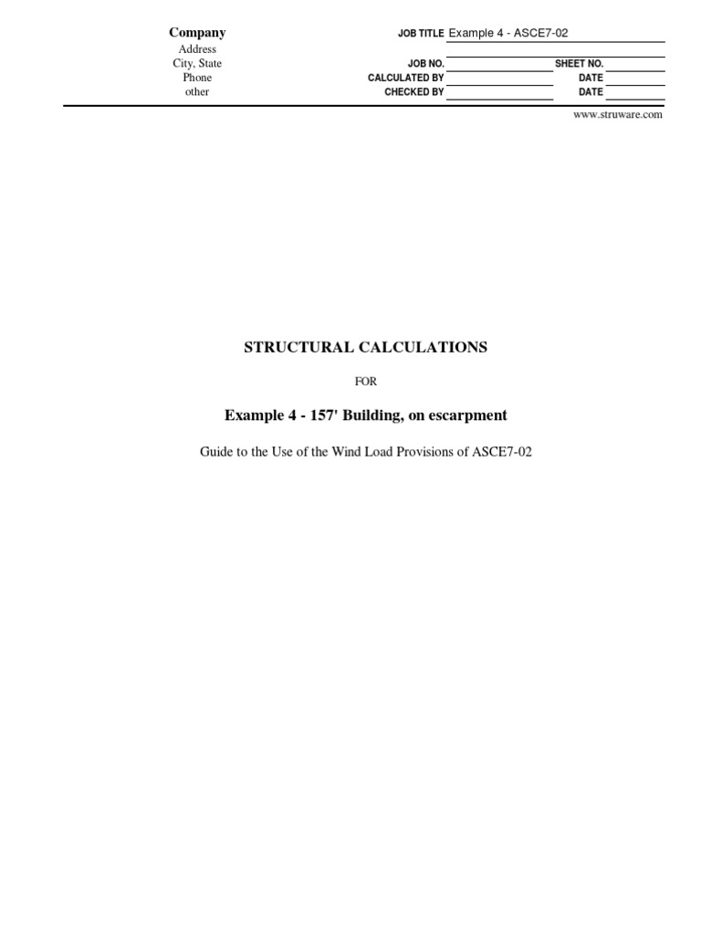 ASCE7 Example Wind 4 | PDF | Windward And Leeward | Applied And ...