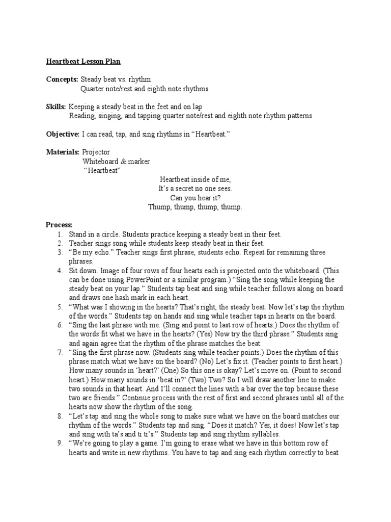 2nd Grade Rhythm Lessons | PDF | Rhythm | Singing