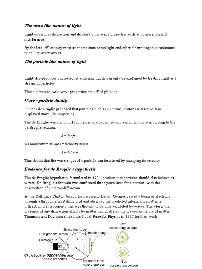 The Wave Like Nature of Light | Download Free PDF | Light | Spectral Line