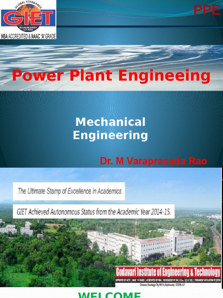 Power Plant Engineering - Thermal Power Station - PPSX | PDF