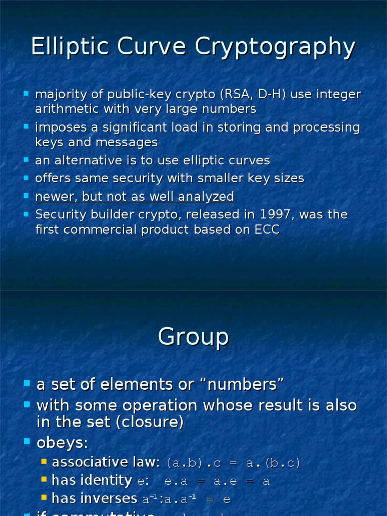 Elliptic Curve Cryptography | PDF | Public Key Cryptography | Geometry