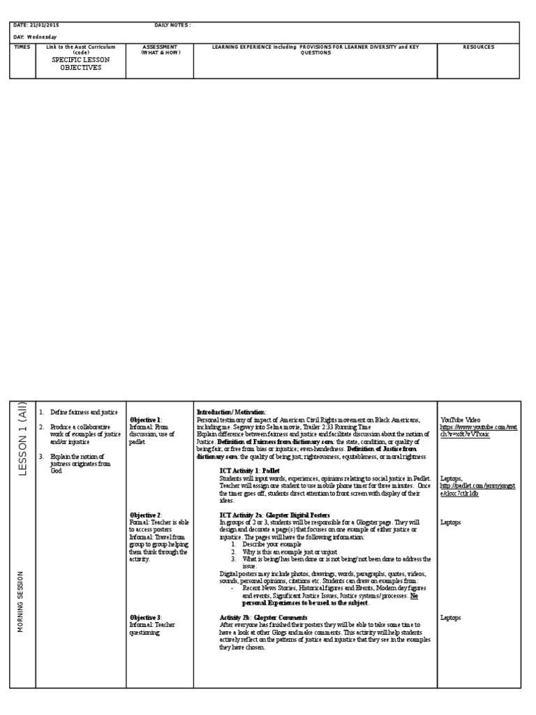 Forward Planning Document Final | PDF | Social Justice | Educational Technology