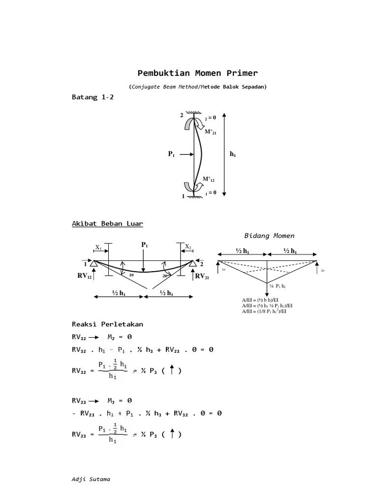 Struktur Analisis Beban dan Momen | PDF