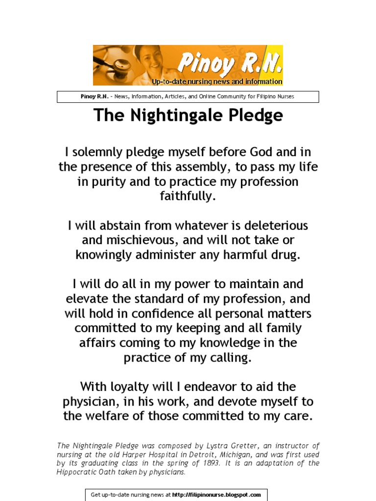 Nightingale Pledge | PDF