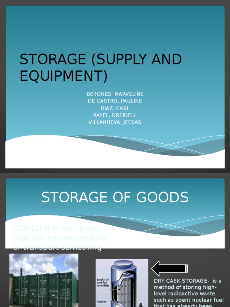 Storage (Supply and Equipment) | PDF | Data Storage Device | Industries