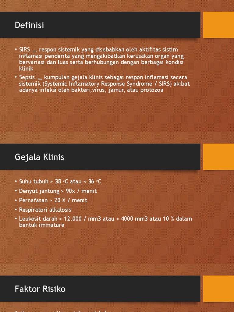 Sepsis: Definisi, Gejala, dan Penatalaksanaan | PDF