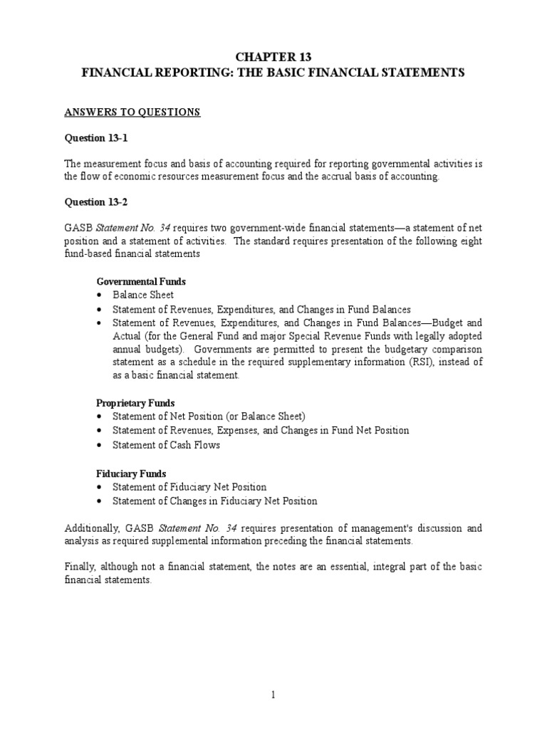 Financial Reporting Basics | PDF | Fund Accounting | Expense