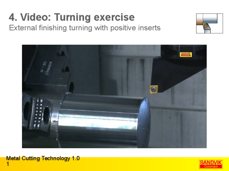 Video: Turning Exercise: External Finishing Turning With Positive ...