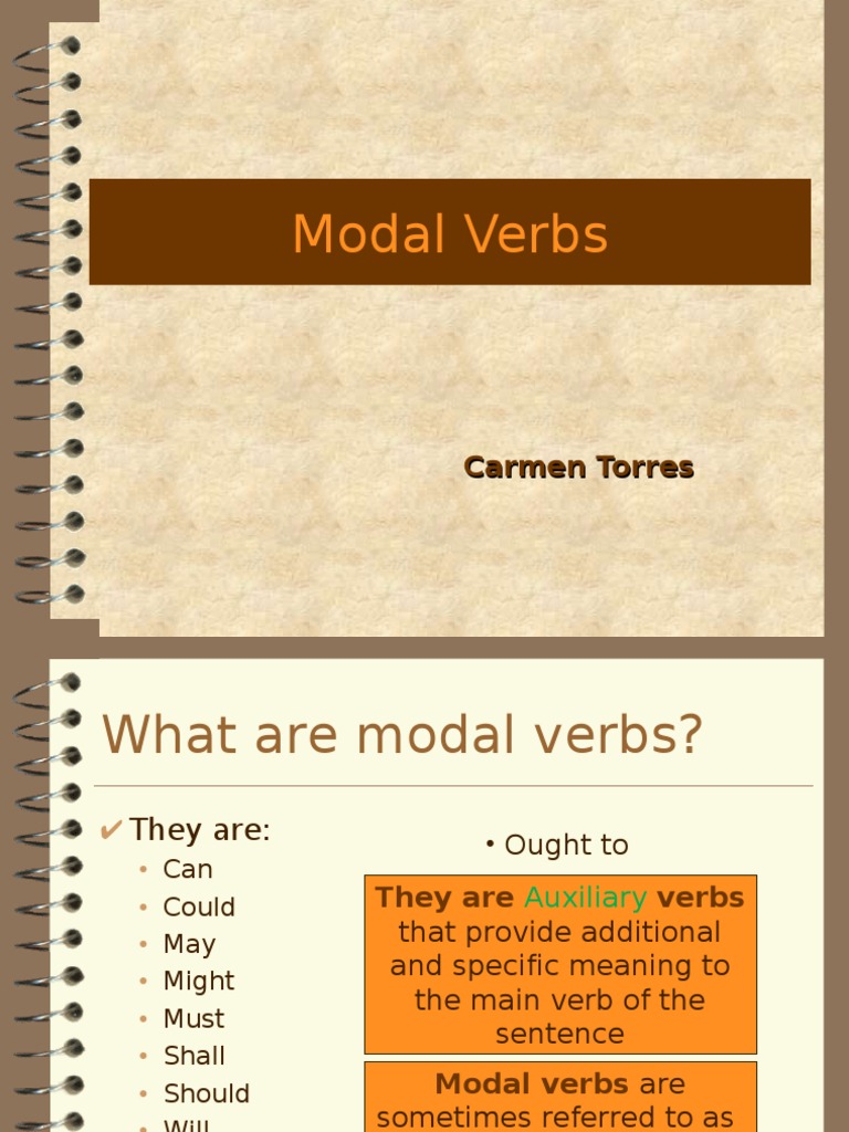 Modal Verbs | PDF | Verb | Syntax