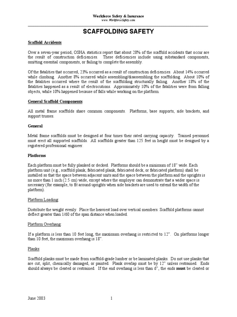 Scaffolding Safety | PDF | Scaffolding | Truss