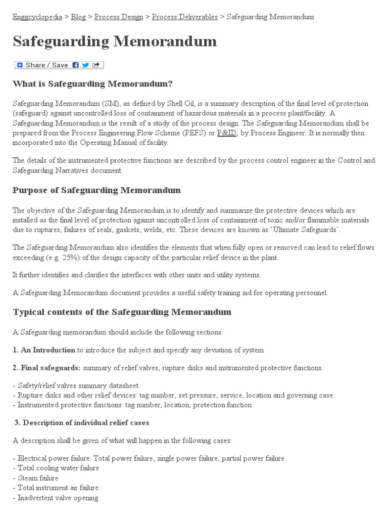 Understanding Safeguarding Memorandum | PDF | Valve | Gas Technologies
