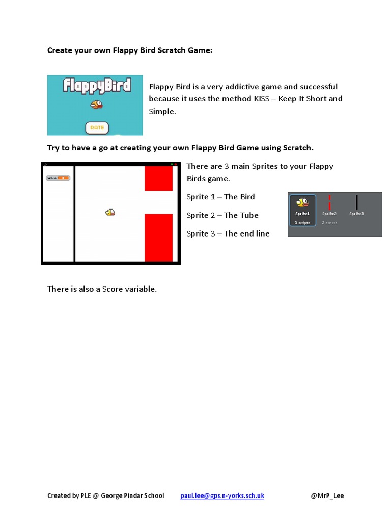 Practice Scratch - Flappy Bird Game | PDF