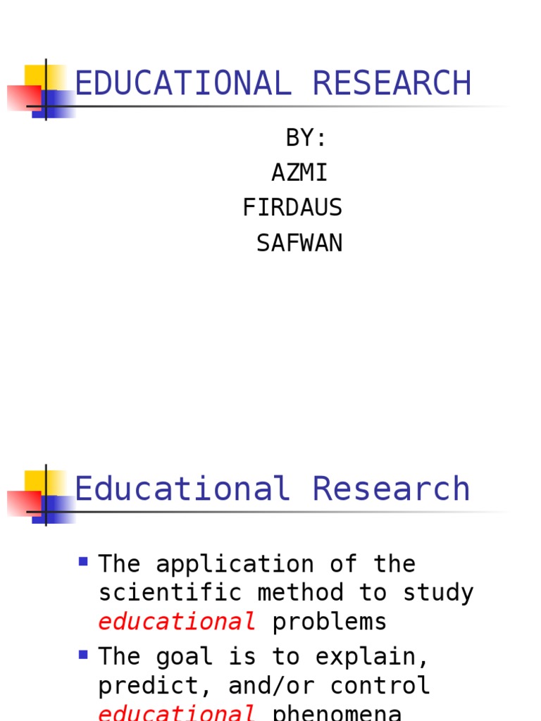 Types and Methods of Educational Research | PDF | Quantitative Research ...