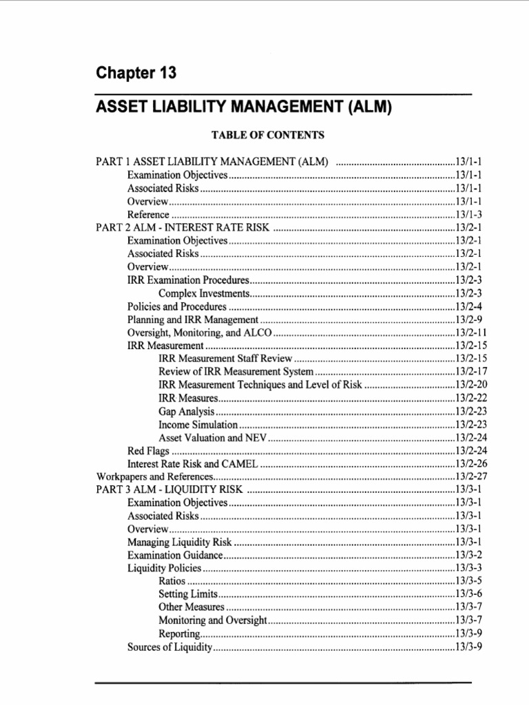 Asset Liability Management (Alm) | PDF | Credit | Finance & Money ...