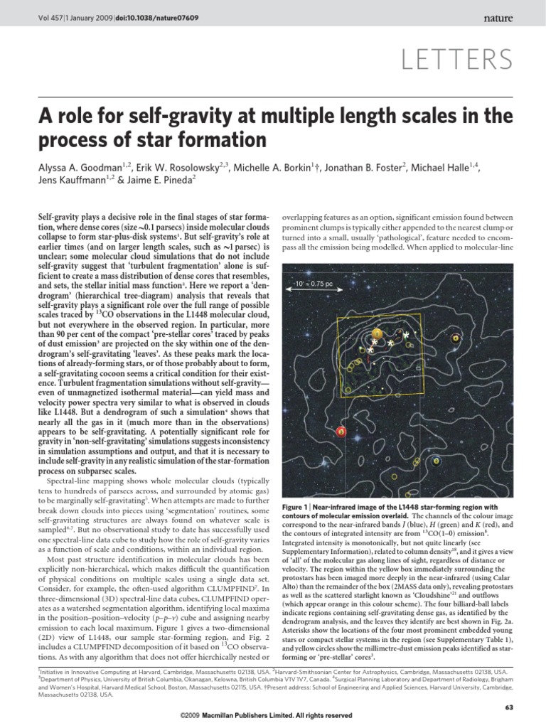 Nature Magazine - A Role For Self-Gravity at Multiple Length Scales in ...