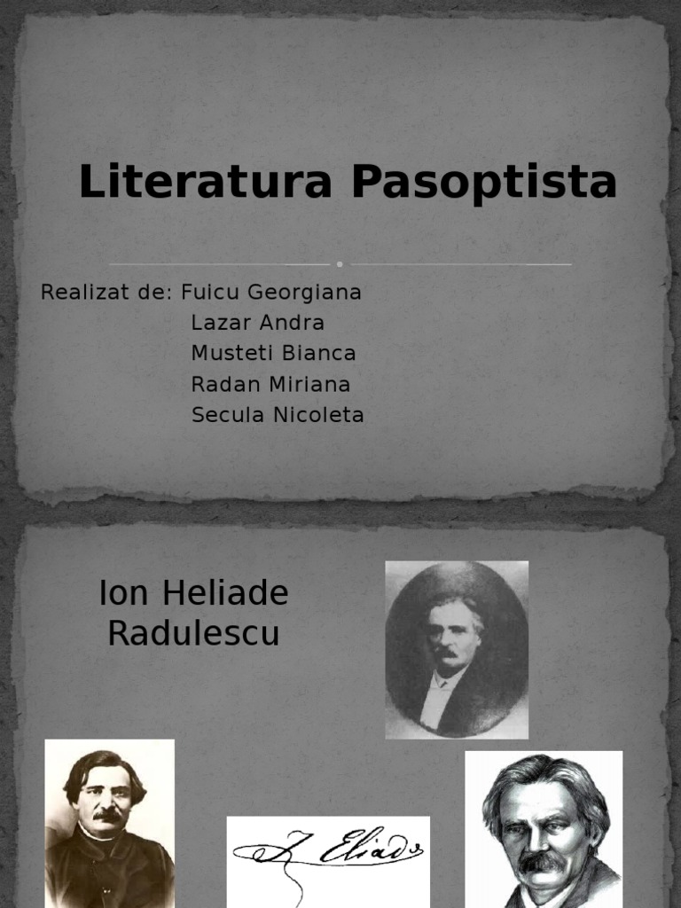 Literatura Pasoptista | PDF