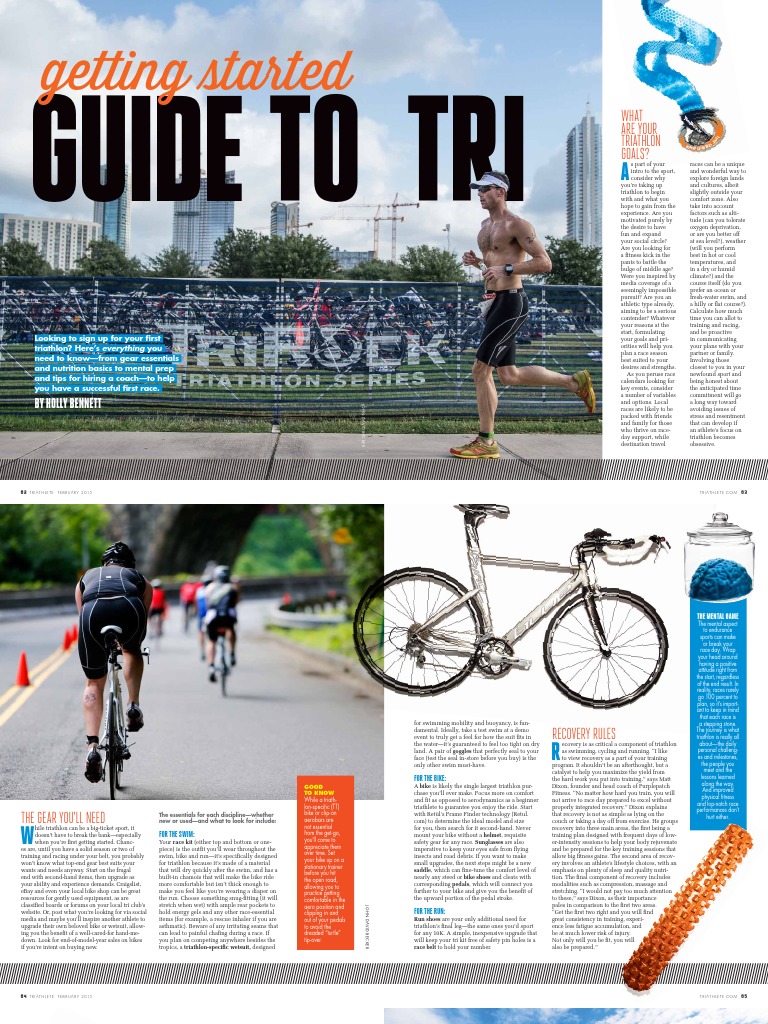 Getting Started Guide To Tri | PDF | Triathlon | Foods