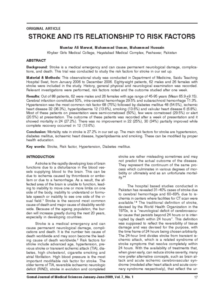 Journal Stroke | Stroke | Medical Specialties
