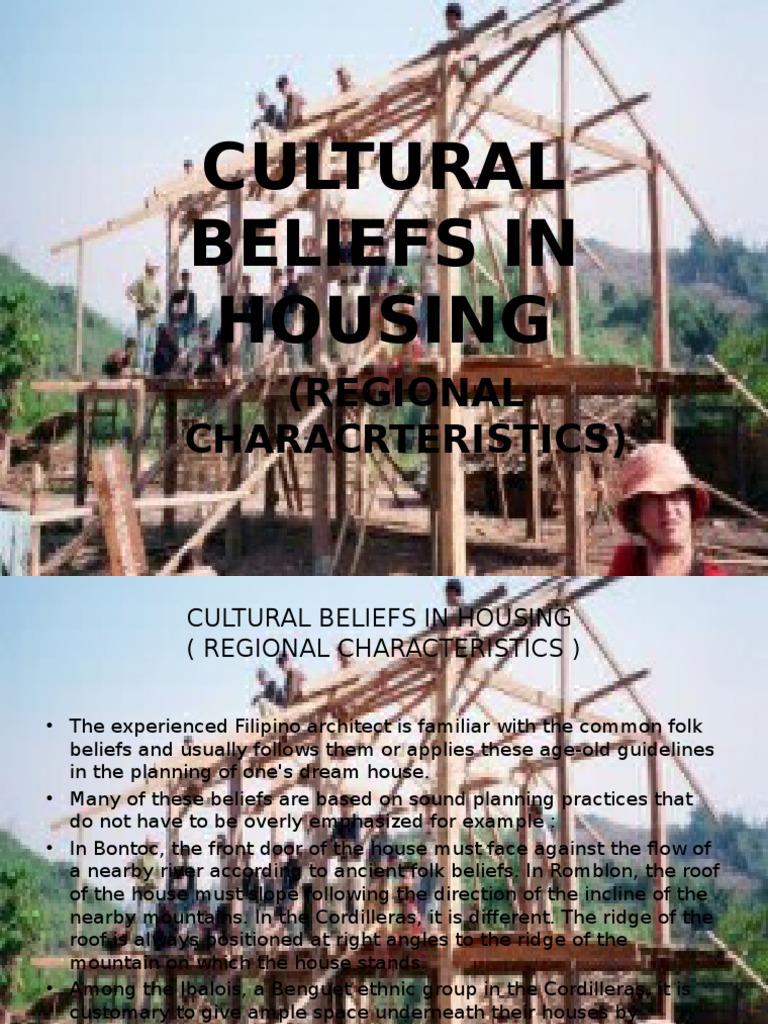 Filipino Housing Cultural Beliefs | PDF | Stairs | Basement