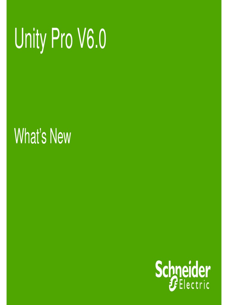 Unity Pro V6 What Is New | PDF | Computer Network | Subroutine