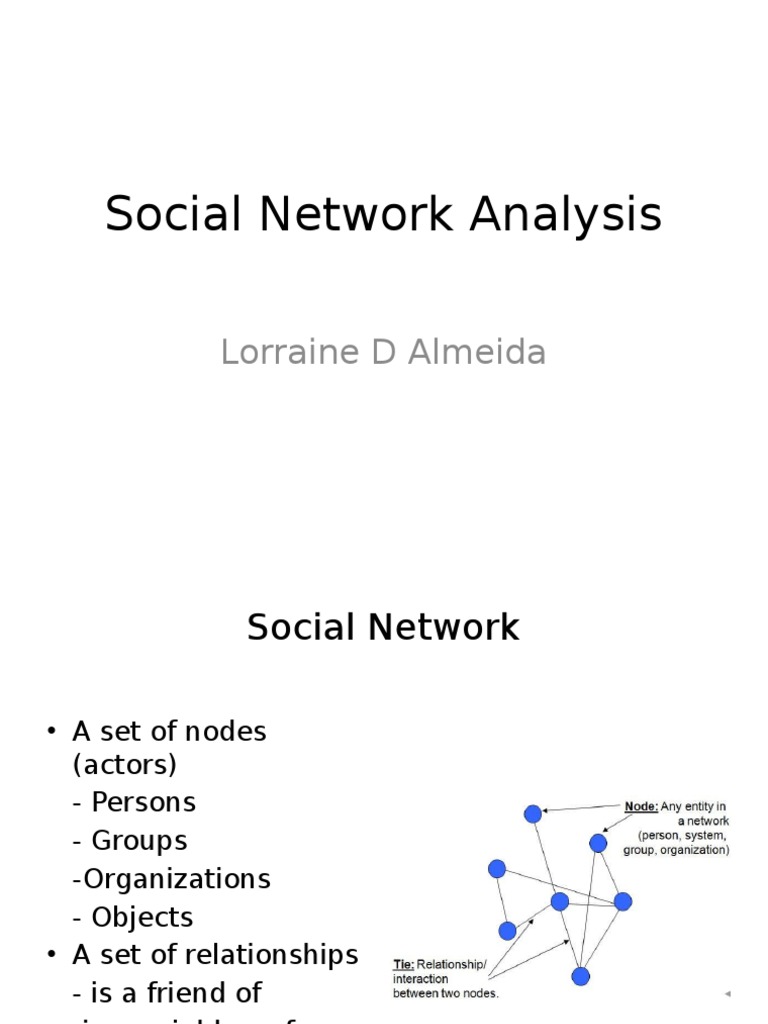 Social Network Analysis Guide | PDF | Vertex (Graph Theory) | Graph Theory