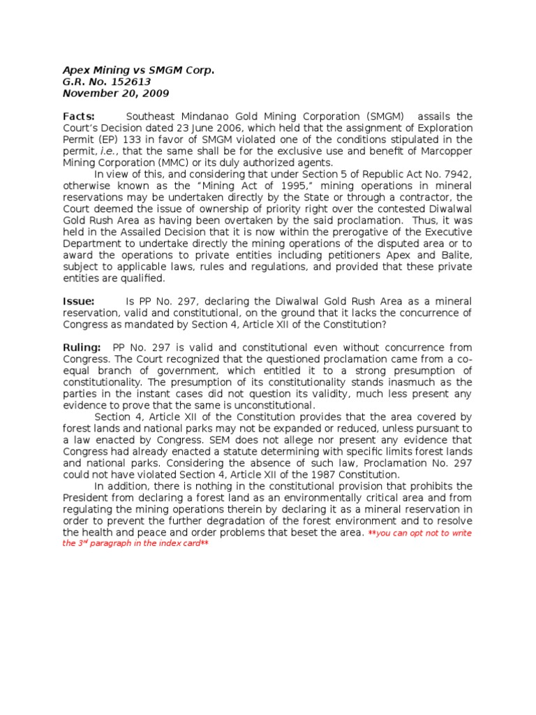 Mining Rights and Constitutional Law | PDF | Constitutionality | United ...