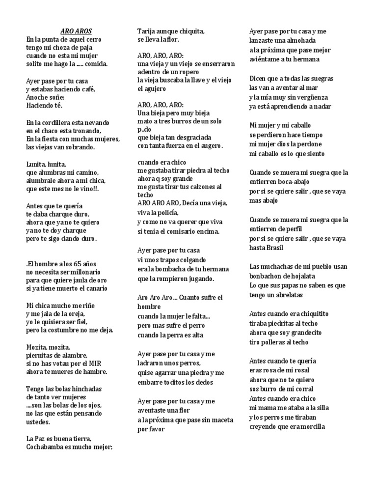 Aro Aros | PDF | Alimentos