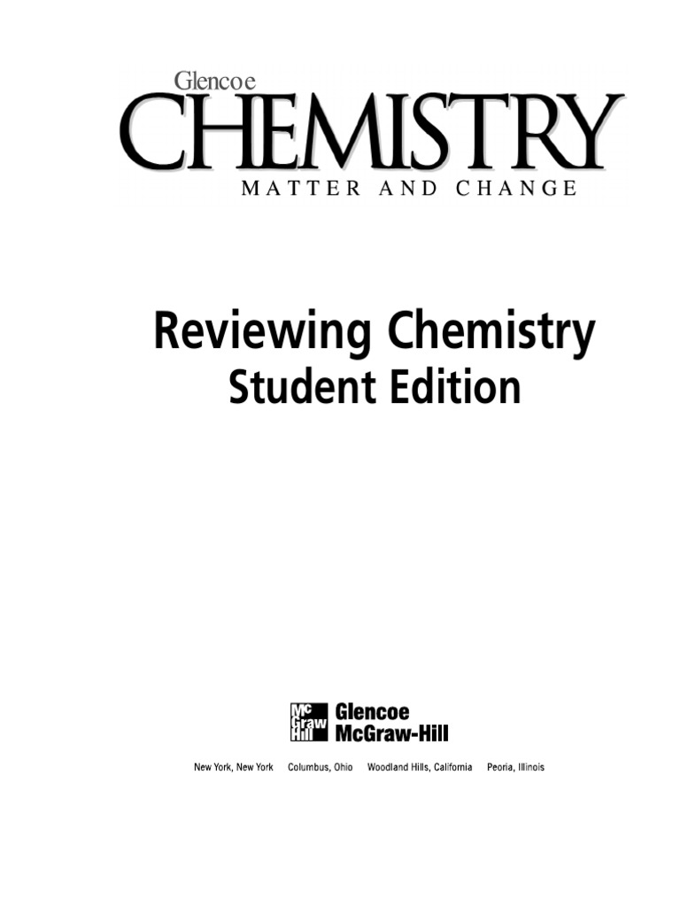 Chemistry Review for Students | PDF