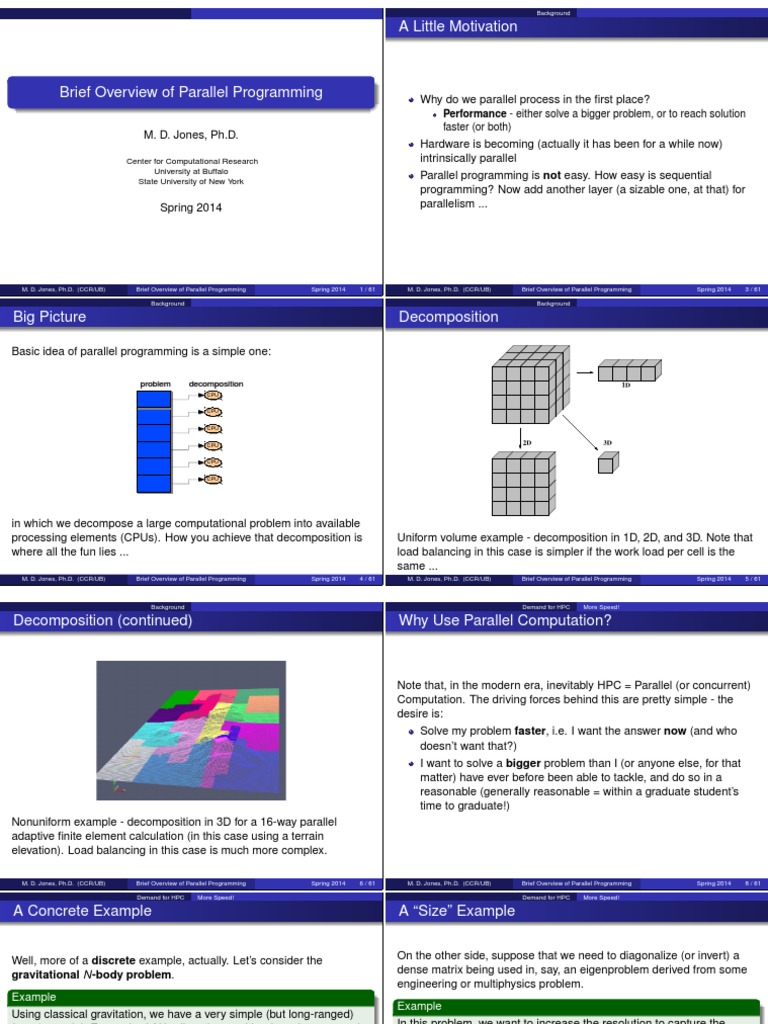 Brief Overview Of Parallel Computing Pdf Parallel Computing Message Passing Interface