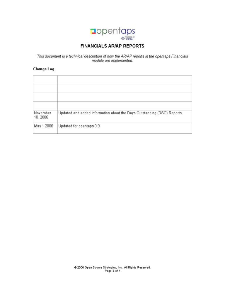 AR AP Reports | PDF | Accounting | Business