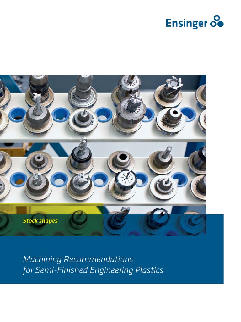 Machining Guidelines - For Semi Finished Plastics PDF | PDF | Drilling ...