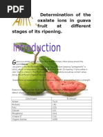 Class 12th Chemistry Project On Investigatory Test On Guava | PDF ...