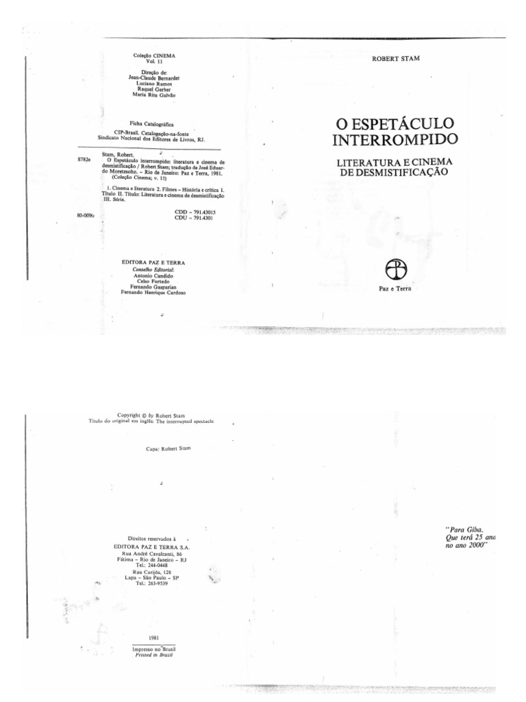 Espetaculo Interrompido - Robert Stam | PDF