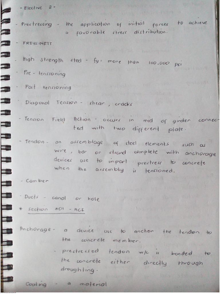 Prestressed Concrete Notes
