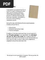 541 Sketchbook Worksheet | PDF