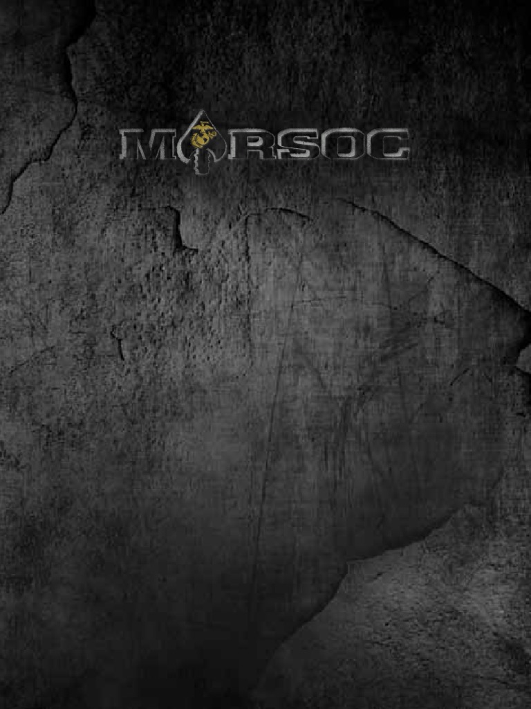 Marine Corps Forces Special Operations Command (MARSOC) Trainig Guide ...