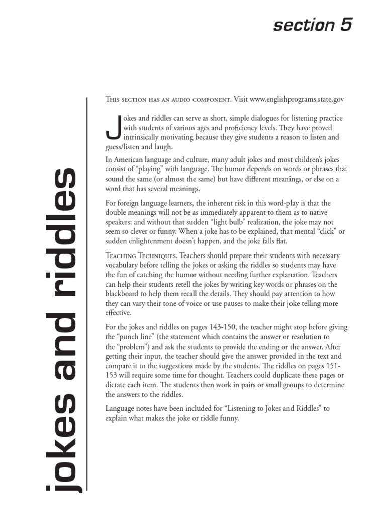 Jokes | PDF | Stress (Linguistics) | Jokes