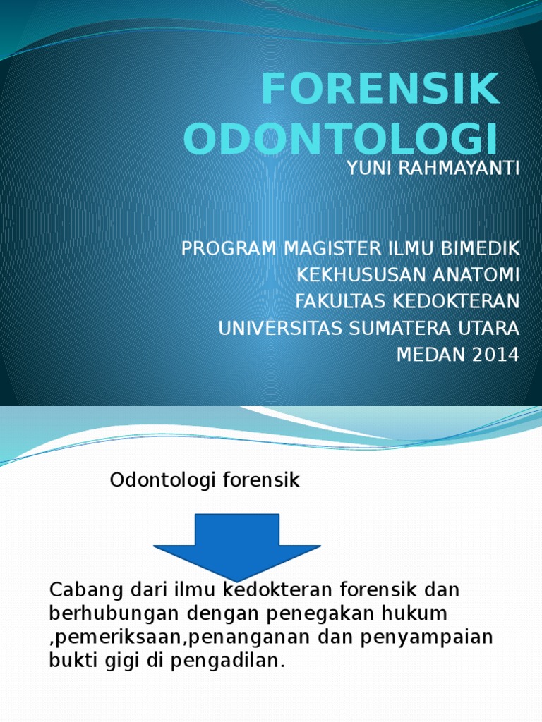 Forensik Odontologi | PDF
