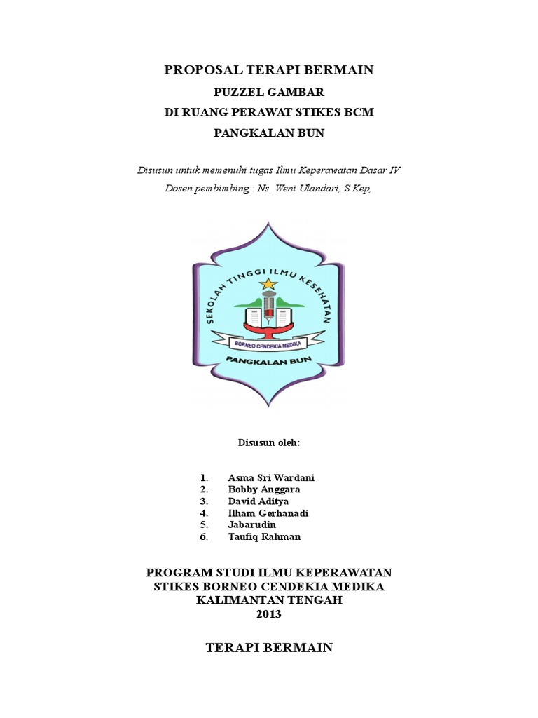 Proposal Terapi Bermain | PDF