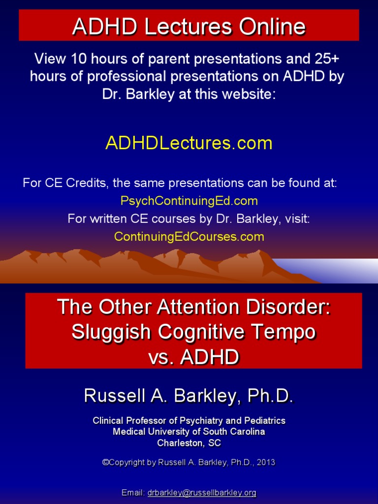 Adhd Lectures | PDF | Attention Deficit Hyperactivity Disorder ...