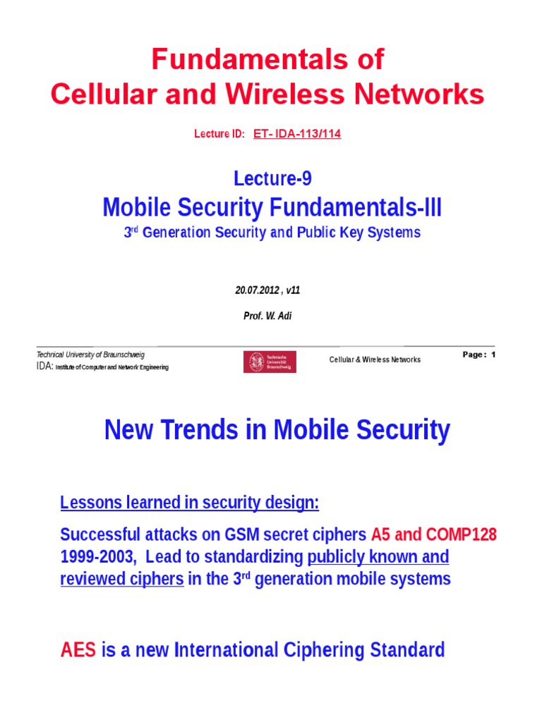 Security 3rd Gen Pub Key V11 | PDF | Public Key Cryptography | Cryptography