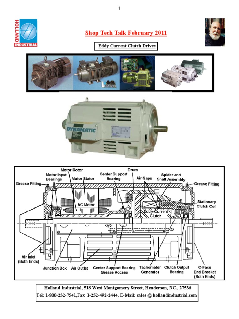 Eddy Current Drives-Holland Industrial | PDF | Clutch | Electric Power