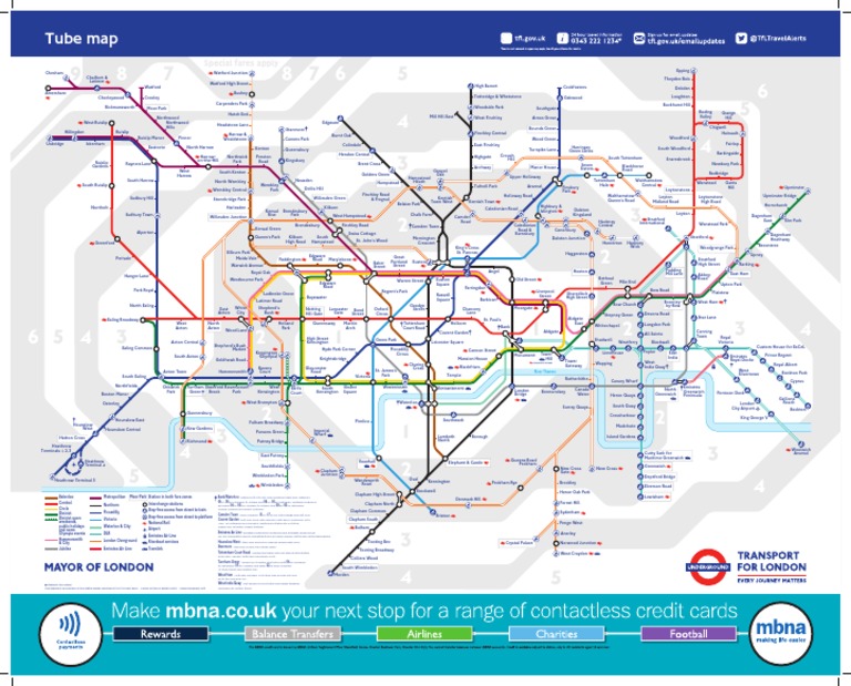 Standard Tube Map PDF | Download Free PDF | Transport Infrastructure ...