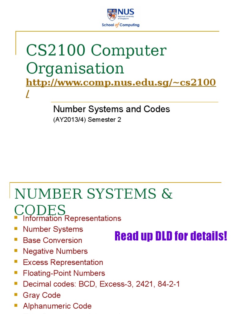 Number Systems and Codes | Download Free PDF | Binary Coded Decimal | Error Detection And Correction