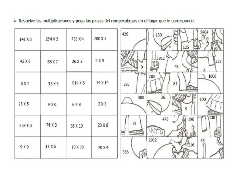 Rompecabezas Multiplicativo | PDF