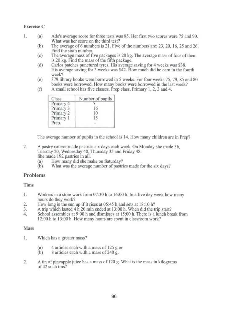 Averages | PDF | Cooking, Food & Wine