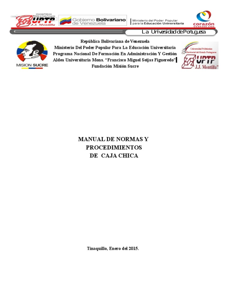 Manual de Normas y Procedimientos - Caja Chica | PDF | Contabilidad ... Manual de Normas y Procedimientos - Caja Chica | PDF | Contabilidad ...